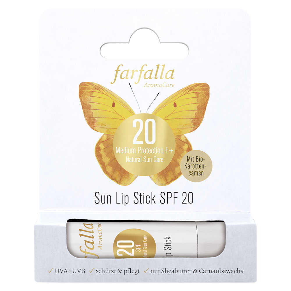 Farfalla Medium Protection E+ Sun Lip Stick SPF 20 | Bio-Naturel.de