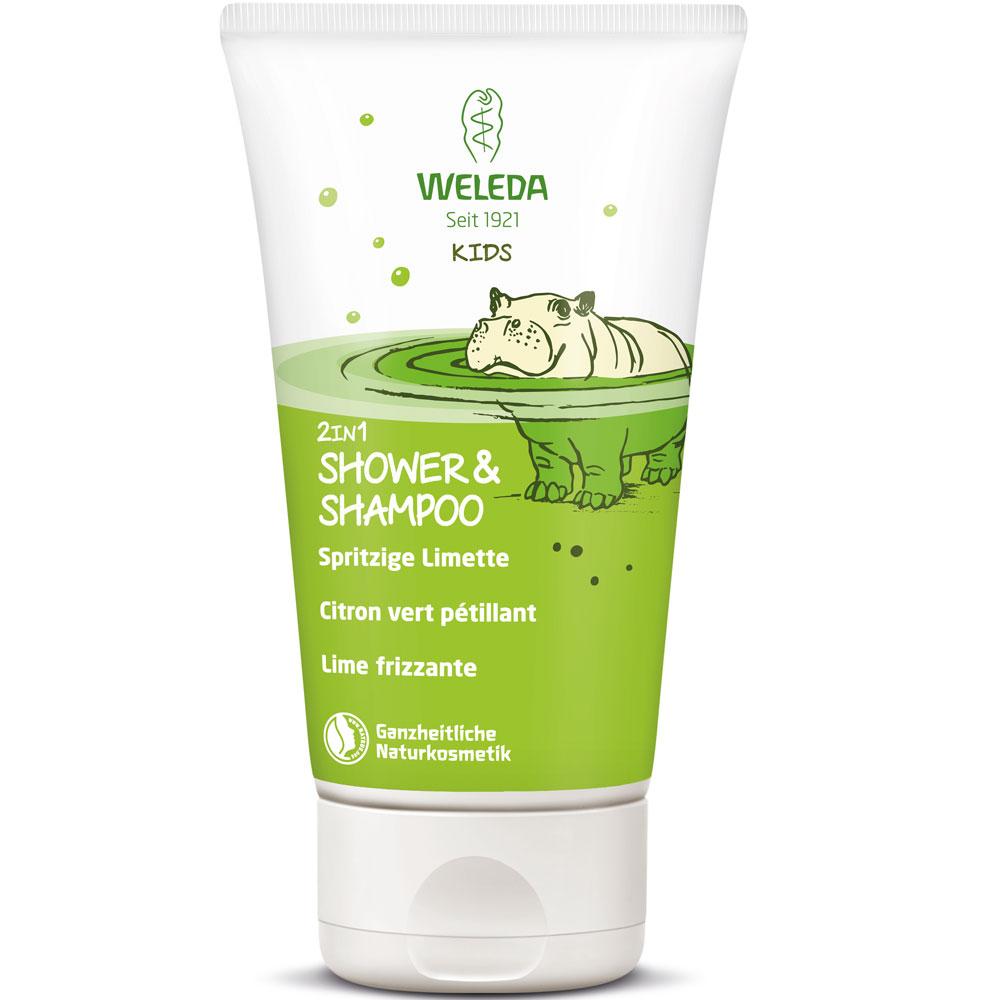 Weleda Kids 2in1 Shower & Shampoo Spritzige Limette | Bio-Naturel.de