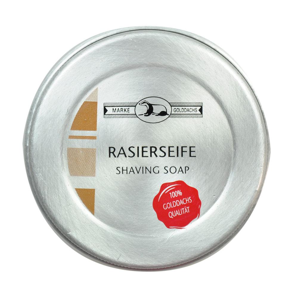 Gold Dachs Rasierseife in der Aluminiumdose | Bio-Naturel.de