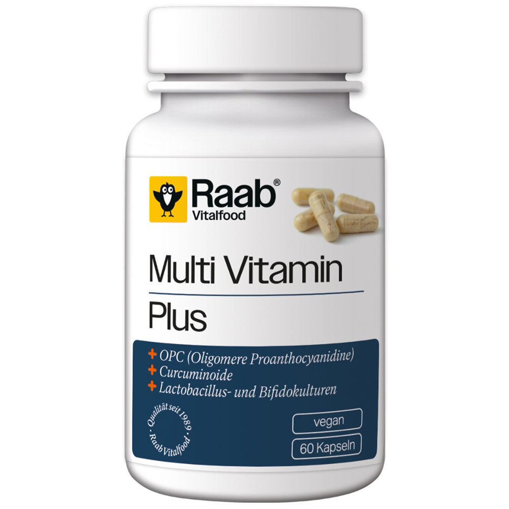 Raab Vitalfood Multi Vitamin Plus Kapseln 60 Kapseln | Bio-Naturel.de