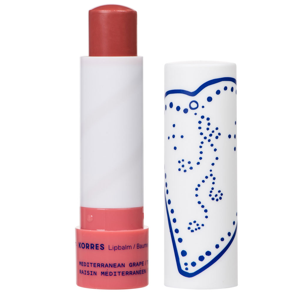 Korres MEDITERRANEAN GRAPE Lip Balm getönt neutral purple | Bio-Naturel.de