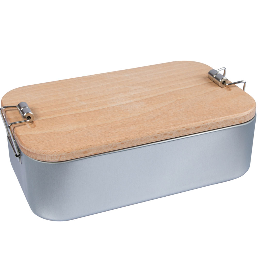 Memo Lunchbox 2in1 Buche mit Deckel | Bio-Naturel.de