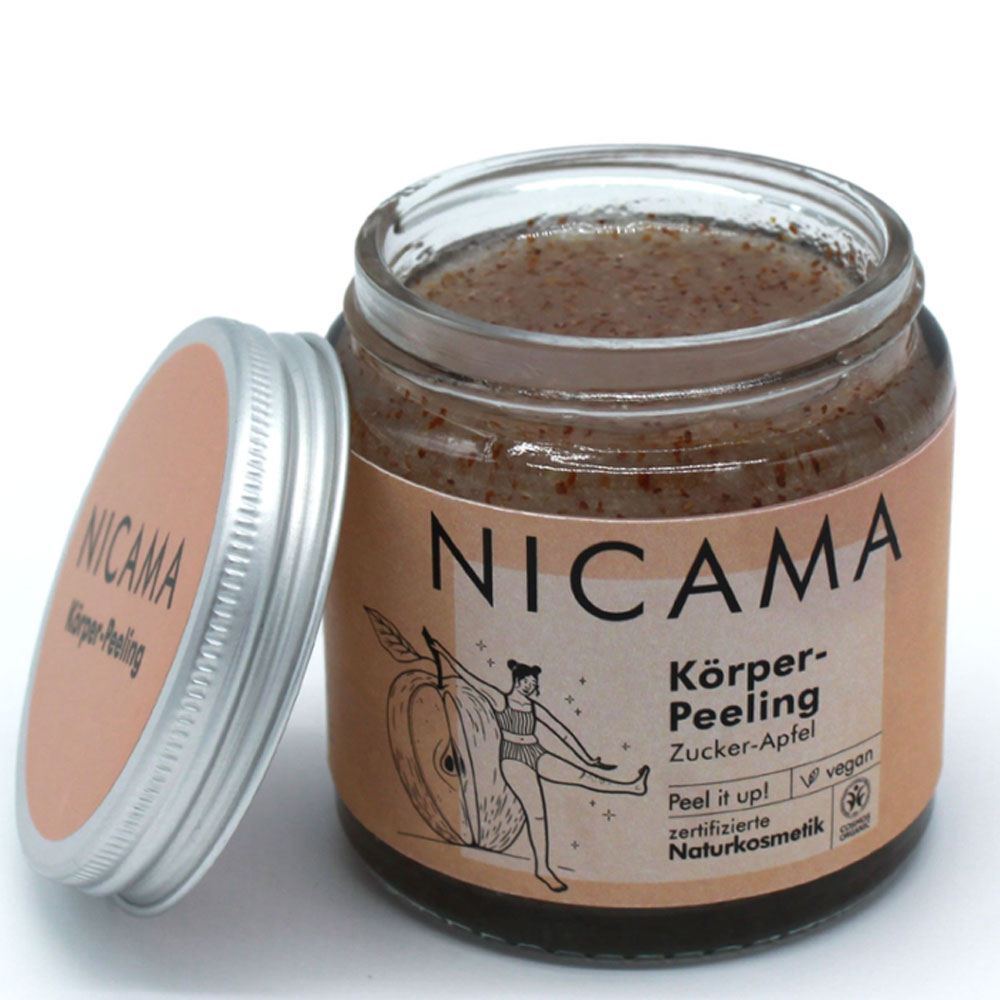 NICAMA Körper-Peeling Zucker-Apfel | Bio-Naturel.de