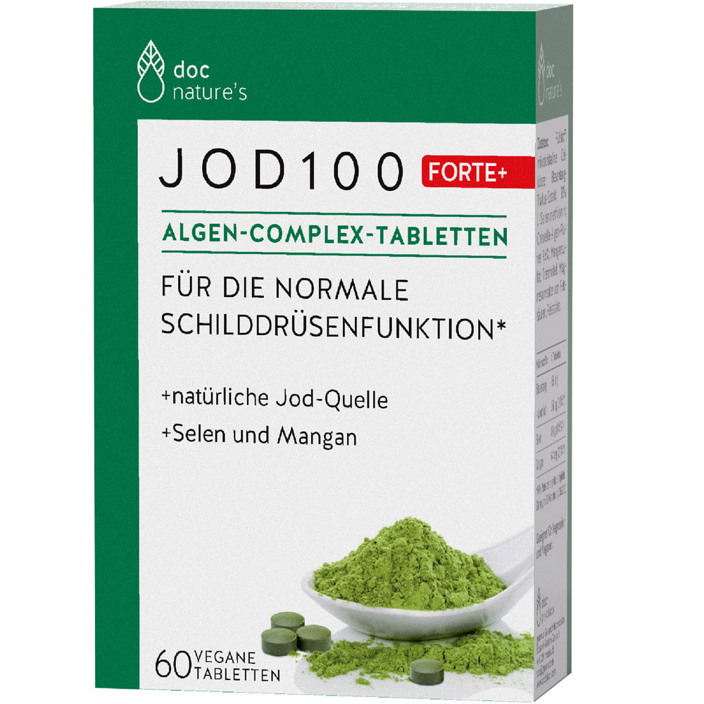 doc nature's Jod 100 Forte+ Algen-Complex Tabletten | Bio-Naturel.de