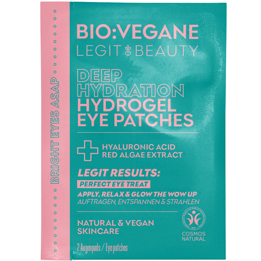 BIO:VEGANE Deep Hydration Hydrogel Eye Patches | Bio-Naturel.de