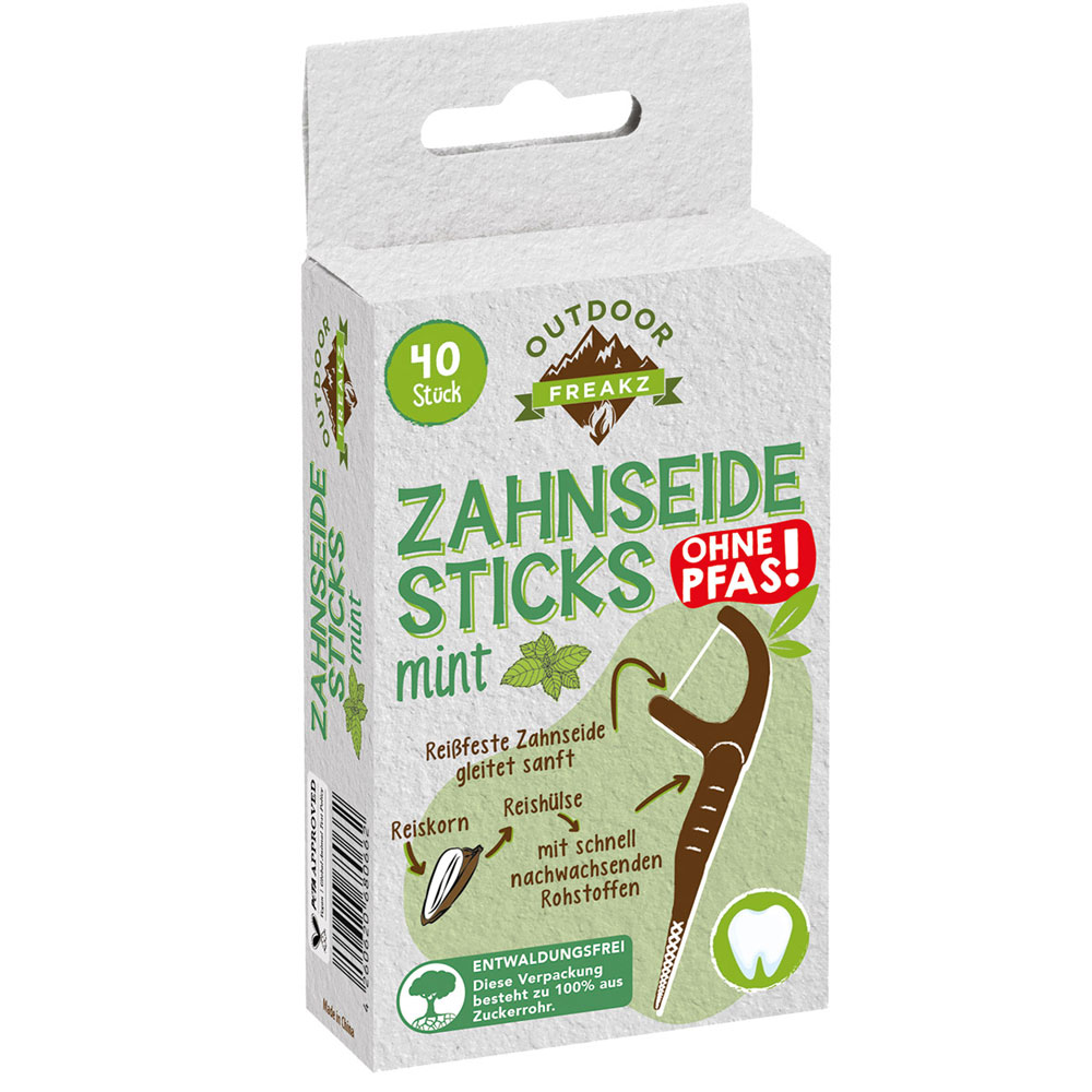 Outdoor Freakz Zahnseide Sticks mint | Bio-Naturel.de