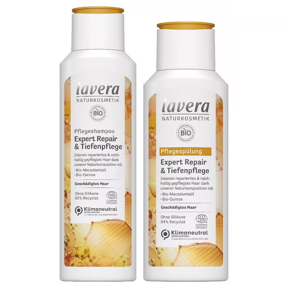 Lavera Bio-Macadamiaöl & Bio-Quinoa Haarpflege Spar Set | Bio-Naturel.de