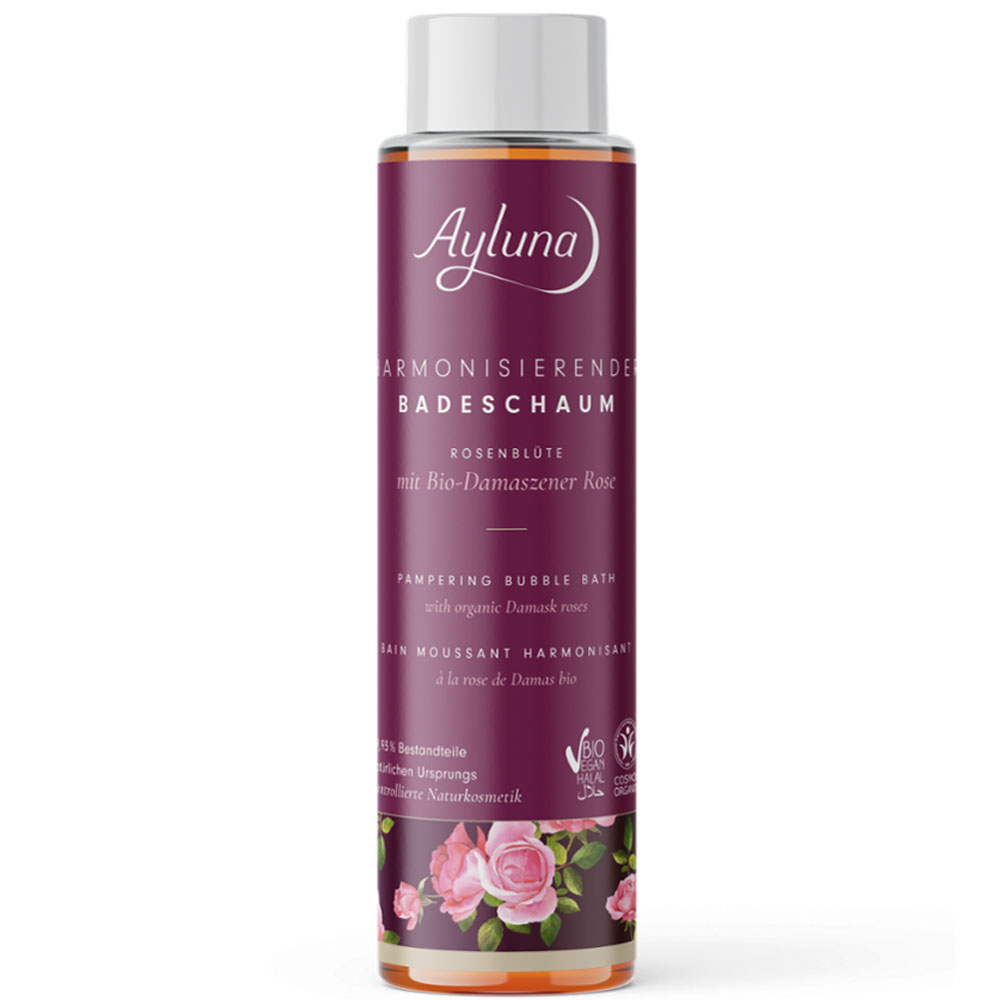 Ayluna Harmonisierender Badeschaum Rosenblüte | Bio-Naturel.de