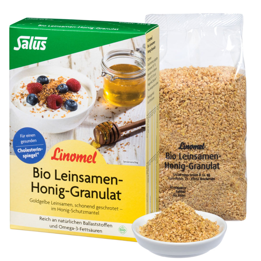 Salus Leinsamen-Honig-Granulat Linomel | Bio-Naturel.de