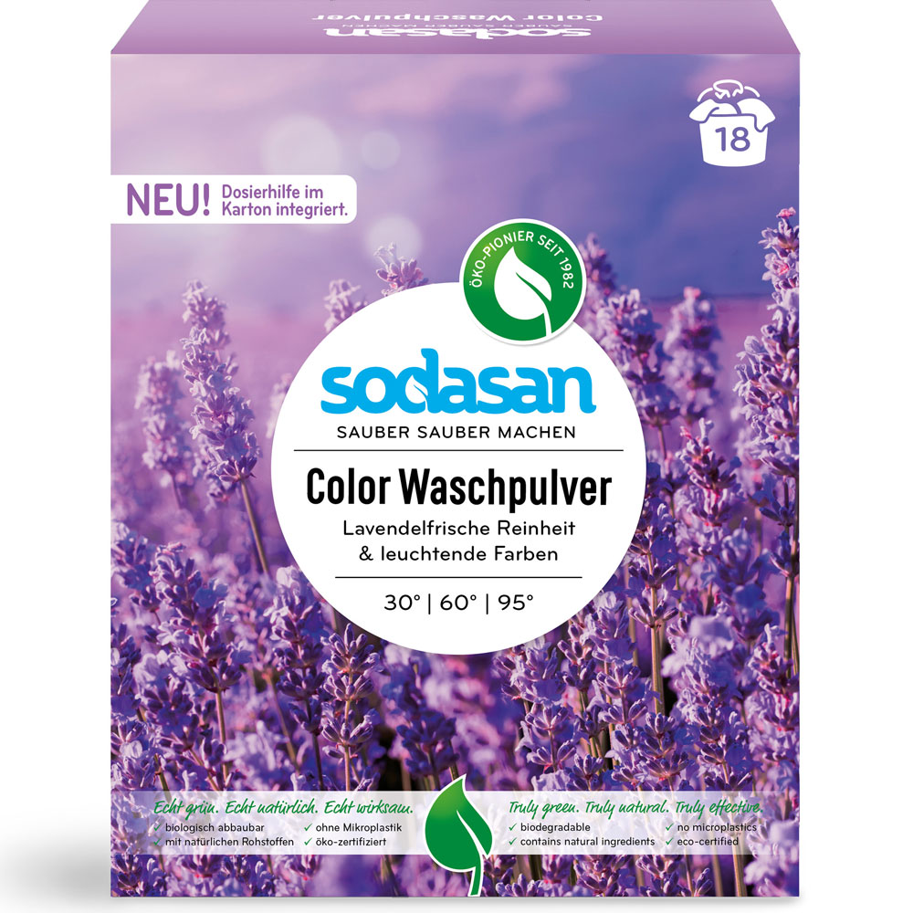 Sodasan Color Waschpulver Lavendel | Bio-Naturel.de